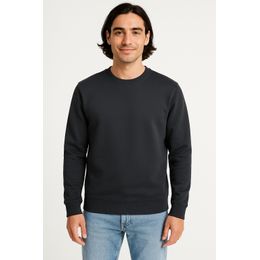 Only & Sons ONLY & SONS Herren Sweatshirt "ONSCHASE REG CREW SWEAT OTL", blau, Gr. M, unifarben, angeraute Sweatware, Obermaterial: 52% Baumwolle, 48% Polyester,