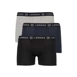 Lerros Herren Slip "Lerros Boxershorts Multicolor 3er Pack", Gr. S, schwarz, 95% Baumwolle, 5% Elasthan, Unterhosen