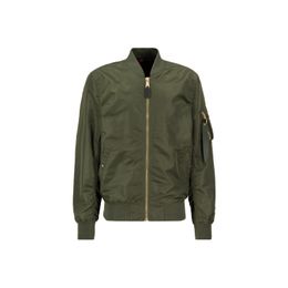 Herren Bomberjacke "MA-1 VF Light", grün, Gr. S, Alpha Industries, Obermaterial: 100% Nylon, Futter: 100% Nylon, Jacken