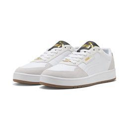 Puma Damen Sneaker "Court Classic Lux SD Sneakers Erwachsene", Gr. 40, wei&szlig;, Obermaterial: Kuhleder, Synthetik; Futter: Synthetik, Textil;