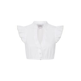 N&uuml;bler N&Uuml;BLER Damen Dirndlbluse "Dirndlbluse kurzarm Carla", wei&szlig;, Gr. 38, Obermaterial: 100% Baumwolle CO., Blusen