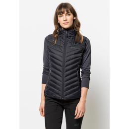 Jack Wolfskin Damen Daunenweste "PASSAMANI DOWN VEST W", schwarz, Gr. XL, OBERSTOFF 100% POLYAMID FUTTER 100% POLYESTER 1. FÜLLUNG 85% WEIßE