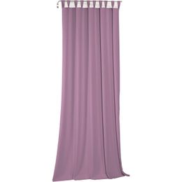 Vorhang WIRTH, B:130cm H:245cm, lila, Jacquard, Baumwolle, Polyester, Wohnzimmer, Gardinen, "Newbury"