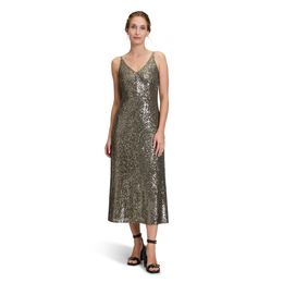 Vera Mont Damen Abendkleid "Damen Abendkleid mit Pailletten", blau, Gr. 36, Obermaterial: 93% Polyester, 7% Elasthan. Futter: 100% Polyester.,