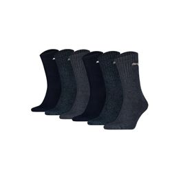 Puma Herren Kurzsocken "Socken 6er Pack", Gr. 35, blau, Obermaterial: 74% Baumwolle CO. 21% Polyester PES. 3% Polyamid PA. 2% Elasthan EL., Socken