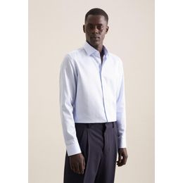 Seidensticker Herren Businesshemd "Schwarze Rose", blau, Gr. 42, gestreift, 100% Baumwolle, Hemden, X-Slim 1/1 Kentkragen Gestreift