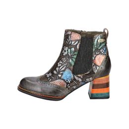 Laura Vita Damen Stiefelette "Laura Vita Stiefelette Leder", Gr. 38, blau, Leder, Schuhe