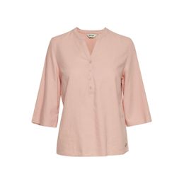 oxmo Damen Klassische Bluse "Bluse OXAnea", bunt, Gr. 38, Obermaterial: 55% Leinen LI. 45% Viskose CV., Blusen