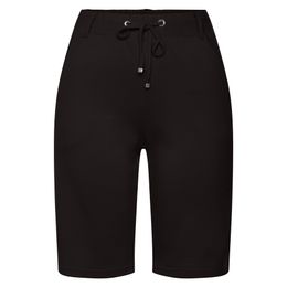 Lascana Damen Shorts, Gr. 32, schwarz, Sweatware, Obermaterial: 70% Viskose, 25% Polyamid, 5% Elasthan, unifarben, Hosen, mit G&uuml;rtelschlaufen und