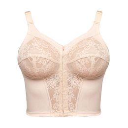 SuSa Damen Entlastungs-BH "Longline BH Classics", Gr. 85, beige, Obermaterial: 65% Polyamid PA. 25% Elasthan EL. 10% Baumwolle CO., BHs