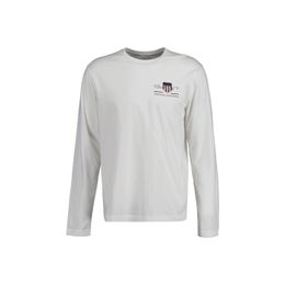 Gant Herren Longsleeve "Longsleeve REGULAR MEDIUM ARCHIVE SHIELD 1er Pack", wei&szlig;, Gr. XXXL, Obermaterial: 100% Baumwolle CO., Shirts