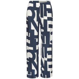 Damen Pyjamahose, French Connection, Gr. 40, wei&szlig;, Web, Obermaterial: 100% Viskose, gemustert, Hosen, Gewebte Hemdenqualit&auml;t aus Viskose