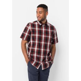 Jack Wolfskin Herren Karohemd "HOT CHILI SHIRT M"barn, rot, checks, Gr. M, OBERSTOFF 100% BAUMWOLLE, Hemden
