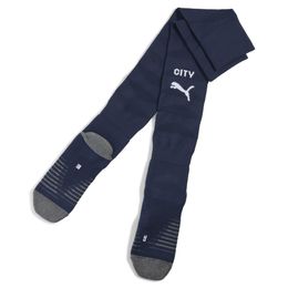 Puma Herren Fu&szlig;ball Stutzenstr&uuml;mpfe "Manchester City 25/26 Socken Herren", Gr. 46, wei&szlig;, 80% Polyester, 10% Baumwolle, 8% Polyamid, 2% Elasthan,