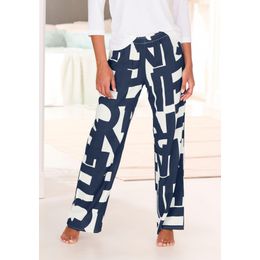Damen Pyjamahose, French Connection, Gr. 36, wei&szlig;, Web, Obermaterial: 100% Viskose, gemustert, Hosen, Gewebte Hemdenqualit&auml;t aus Viskose