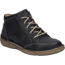 Josef Seibel Damen Stiefelette "Neele 01, schwarz-kombi", Gr. 36, schwarz, Obermaterial: 100% Rindsleder Leather cow., Schuhe