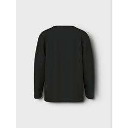 name it Jungen Langarmshirt "NKMVOBBO LS NREG TOP NOOS", schwarz, Gr. 134, unifarben, Jersey, Obermaterial: 100% Baumwolle, Shirts