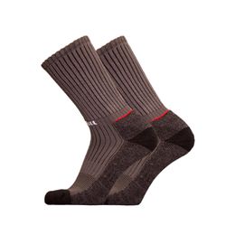 UphillSport Damen Socken "VIRVA 2er Pack", Gr. 39, grau, 83% Viskose, 15% Polyamid, 2% Elasthan, mehrfarbig, Socken, mit Elasthan-Grip