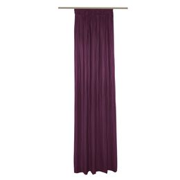 Vorhang WIRTH, B:135cm H:145cm, lila, Jacquard, Polyacryl, Polyester, Wohnzimmer, Gardinen, "LANGWASSER"