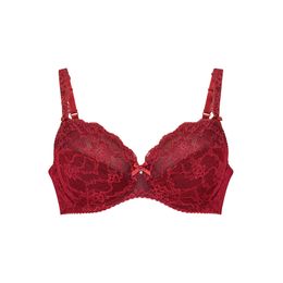 Anita Damen B&uuml;gel-BH "B&uuml;gel BH Bobette", Gr. 80, rot, Spitze, Obermaterial: 76% Polyamid PA. 13% Polyester PES. 11% Elasthan EL., BHs