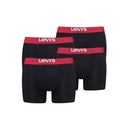 Levi's LEVI'S Herren Boxershorts "Boxershort 4er Pack", Gr. L, rot, Obermaterial: 95% Baumwolle CO. 5% Elasthan EL., Unterhosen