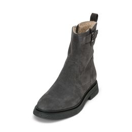 Marc O'Polo MARC O'POLO Damen Stiefel "mit flauschigem Warmfutter", Gr. 39, grau, Obermaterial: 100% Leder (Rind), unifarben, Schuhe