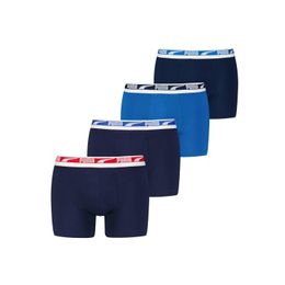 Puma Herren Boxershorts "Boxershort Everyday Multi Logo Boxer 4P 4er Pack", Gr. XL, blau, Obermaterial: 95% Baumwolle CO. 5% Elasthan EL., Unterhosen
