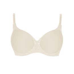 Viania Damen T-Shirt-BH "Spacer B&uuml;gel BH Carola", Gr. 85, beige, Stoff, Obermaterial: 62% Polyamid PA. 27% Polyester PES. 11% Elasthan EL., BHs