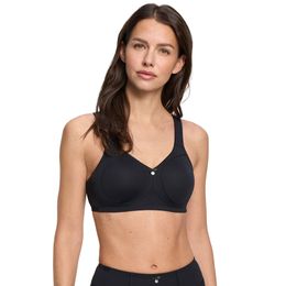 SuSa Damen B&uuml;gelloser BH "BH ohne B&uuml;gel Capri", Gr. 80, schwarz, Stoff, Obermaterial: 75% Polyamid PA. 19% Elasthan EL. 6% Baumwolle CO., BHs