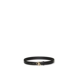 Calvin Klein Damen Lederg&uuml;rtel "CK BUCKLE 30MM FIXED BELT", schwarz, Gr. 100, unifarben, Rindsleder, G&uuml;rtel, Gr&ouml;&szlig;enverstellbar