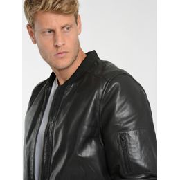 Maze Herren Lederjacke "42021205", schwarz, Gr. XS, Obermaterial: 100% Leder; Innenfutter: 100% Baumwolle; &Auml;rmelfutter: 100% Polyester, Jacken
