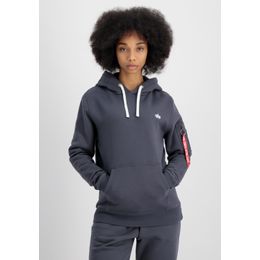 Herren Hoodie "Unisex EMB Hoodie", grau, Gr. XS, Alpha Industries, Obermaterial: 80% Baumwolle, 20% Polyester, Sweatshirts