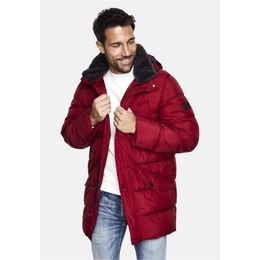 NEW CANADIAN Herren Steppjacke, rot, Gr. 58, unifarben, 100% Polyester, Jacken, mit abnehmbarem Innenkragen