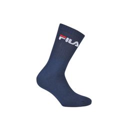 Fila Herren Kurzsocken "Socken 3er Pack", Gr. 43, blau, Obermaterial: 70% Baumwolle CO. 29% Polyester PES. 1% Elasthan EL., Socken