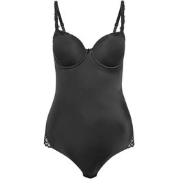 Triumph Damen Shaping-Body "Modern Finesse BSWP", schwarz, Gr. 90, unifarben, Spitze, Obermaterial: 52% Polyamid, 30% Elasthan, 18% Polyester, Bodys,