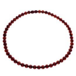 OSTSEE-SCHMUCK Damen Gliederkette "OSTSEE-SCHMUCK Kette Kugel 8 mm Kette Kugel 8 mm", 42cm, Bernstein, L: 42, braun, Bernstein, Halsketten