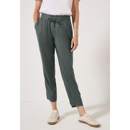 Cecil Damen Jogger Pants, gr&uuml;n, Gr. XL, unifarben, Stoff, 100% Viskose, Hosen, im Feel Good Fit