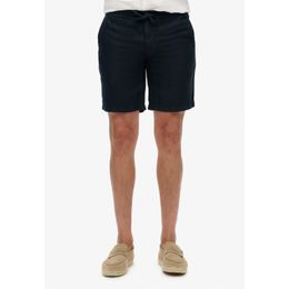 Superdry Herren Shorts "MERCHANT LINEN SHORT", blau, Gr. XXL, unifarben, Web, Obermaterial: 58% Leinen, 42% Baumwolle, Hosen