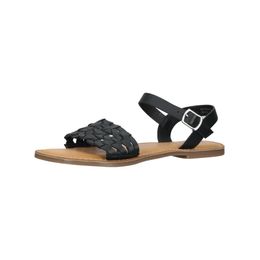 Kickers Damen Riemchensandale "Kickers Sandalen Leder", Gr. 36, schwarz, Leder, Schuhe