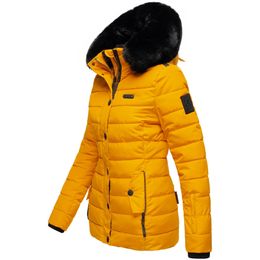 Navahoo Damen Steppjacke "Milianaa", gelb, Gr. S, Oberstoff: 100% Polyester; Futter: 100% Polyester; Wattierung: 100% Polyester; &Auml;rmelfutter: 100%