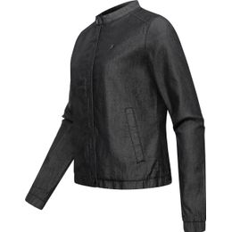Ragwear Damen Kurzjacke "Malawi Denim", schwarz, Gr. L, Obermaterial: 60% Baumwolle, 40% Viskose; Innenfutter: 100% Polyester, Jacken, Leichte