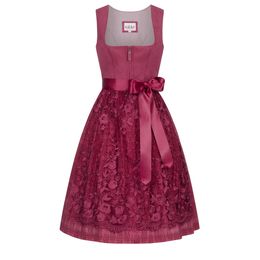 N&uuml;bler N&Uuml;BLER Damen Dirndl "Dirndl midi Gundi", lila, Gr. 38, Obermaterial: 100% Polyester PES., Kleider