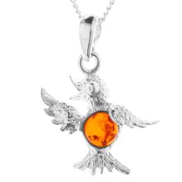 OSTSEE-SCHMUCK Damen Kette mit Anh&auml;nger "OSTSEE-SCHMUCK Kette mit Anh&auml;nger Kolibri", 42cm, Silber 925 (Sterlingsilber), L: 40, silber, Silber 925