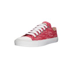 Ethletic Damen Sneaker "Trainer White Cap Lo Cut", Gr. 37, rot, Obermaterial: 100% Baumwolle; Sohle: 100% Naturkautschuk, Schuhe, Keine Angabe