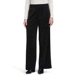 Betty Barclay Damen Marlene-Hose "Damen Marlene-Hose im Glitzer-Look", schwarz, Gr. 36, Obermaterial: 90% Polyester, 5% Polyester metallisiert, 5%