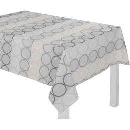 Tischdecke WIRTH, B:85cm L:85cm, grau, Baumwolle, Polyester, Tischdecken, "ZIRBELLO"