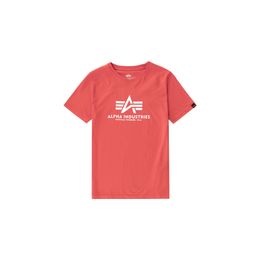 Mädchen T-Shirt "Basic T-Shirt BL K", rot, Gr. 12, Alpha Industries, Obermaterial: 100% Baumwolle, Shirts