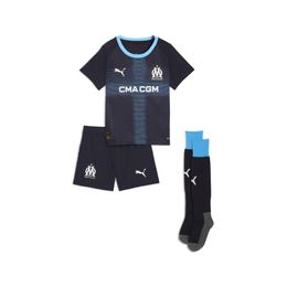Puma Jungen Trainingsanzug "Olympique de Marseille 25/26 Ausw&auml;rtstrikot-Minikit Kinder", blau, Gr. 116, Obermaterial: 100% Polyester; Rippe: 100%
