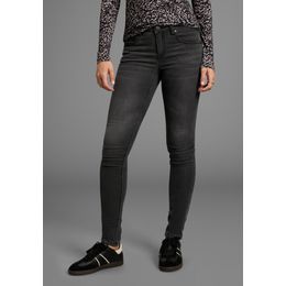Arizona Damen Skinny-fit-Jeans "Shaping", grau, Basic, Gr. 19, Jeans, Obermaterial: 79% Baumwolle, 19% Polyester, 2% Elasthan, Jeans, skinny