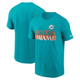 Nike Damen T-Shirt "Nike T-Shirt Miami Dolphins Nike Local Essential", gr&uuml;n, Gr. L, 100% Baumwolle, Shirts
